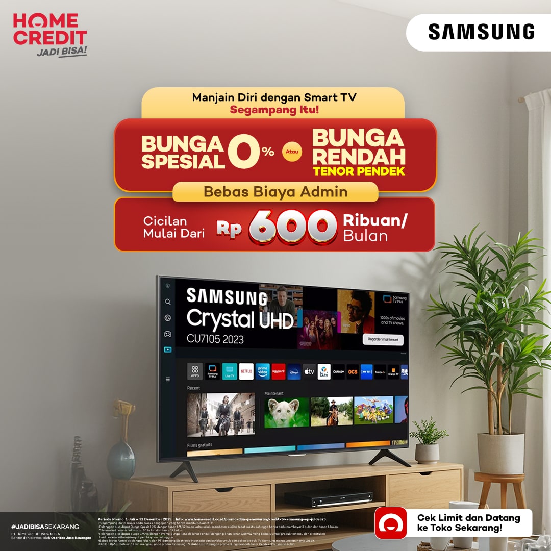 Beli TV Samsung BEBAS BIAYA Admin dan Peluang Promo Lainnya!